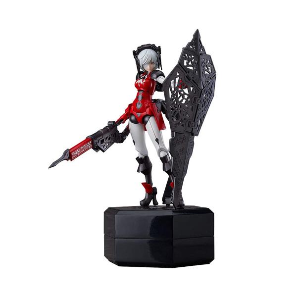 【ギミック／付属品】素体設計を浅井真紀氏が担当し、デザインワークはhuke氏が担当。専用設計の素体は、今までにない可動範囲を実現。"fragment"と呼ばれる素体本体と武装が六角体の箱に完全収納。交換用表情パーツは、片目、ブルーの瞳、パー...