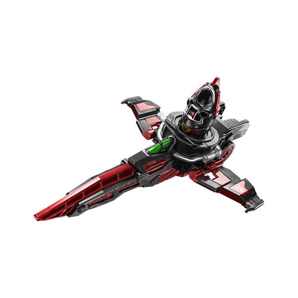 『超宇宙刑事ギャバン インフィニティ』の武器モードとユニットモード、ロボモードの3モードを楽しめるアイテムです。付属のエモルギア(オンニキール 10Q（ダークver.）)をセットすると、主翼が展開。さらにエモルギアを回転させると、連動して剣...
