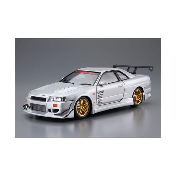 フルエアロ仕様の迫力スタイルを再現C-WESTフルエアロ仕様・N1フロントバンパーII・サイドステップ・リアバンパー・エアロボンネット・GTウイングI・マフラー・AVS MODEL5ホイール・窓枠シール付属メーカー名：アオシマ発売日：202...