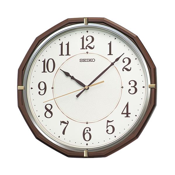 エレガントな12角形のフレームとメタリックなサークルで上質感を演出【機能】●電波修正機能（40kHz/60kHz自動選局・受信OFF機能つき）●ステップセコンド秒針が1秒ごとに刻むように動きます●おやすみ秒針光センサーにより一定以下の暗さに...