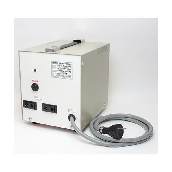 ・海外製品を日本で使用できる。・赤色LED通電ランプ付き。・１回のご使用時間が１時間以下であれば同じ消費電力容量を持つ変圧器で対応可能。・周波数は変換できませんので、入力する電気の周波数がそのまま出力周波数となります。・１つの出力コンセント...