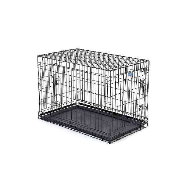 ・シンプリーメゾンのケージはトレーが長面＆短面どちらからも引き出せるためお掃除も簡単。・スペースに合わせて縦＆横置きができ、ペットの出入りにも便利な2ドアです。・キャスター付でお出かけの時はもちろん、掃除機をかける時も楽々によけることが出来...