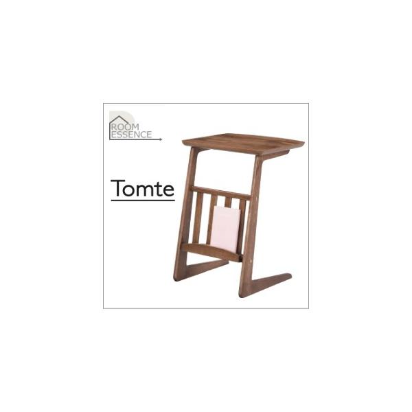 Tomute-トムテ-シンプルでいて個性的。感度の高いこだわりを感じさせます。◆天然木(ラバーウッド゛) 天然木化粧繊維板(ウォルナット) ウレタン塗装◆お客様組立品◆W40×D41×H54【ROOM ESSENCE】【トムテ】