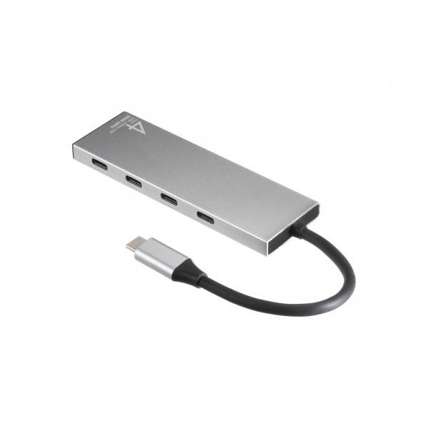 薄型アルミタイプ。USB Type-C 10Gbps対応 Type-C 4ポート PD対応。【対応情報】●対応機種：Windows搭載（DOS/V）パソコン、Apple Macシリーズ、Chrome OS搭載パソコン、iPad、iPhone...
