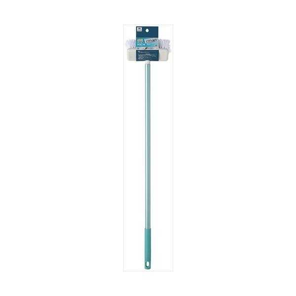 使用サイズ：●幅160×奥行90×高さ830mm●重量325g●原産国：ブラシ.TAIWAN、ハンドル.JAPAN●材質：グリップ/ポリエチレン・ポリプロピレン(抗菌加工)、ハンドル(柄)/スチール(ポリプロピレン被覆・抗菌加工)、ヘッド/...