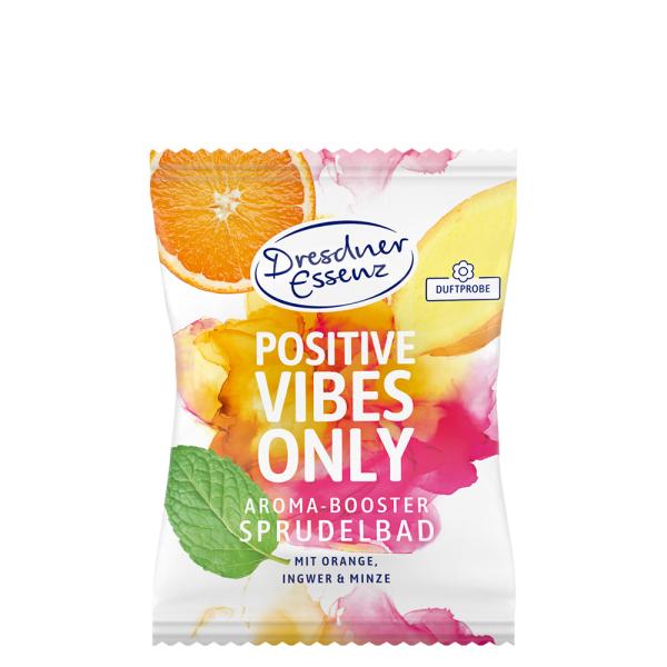 Dresdner Essenz Sparklingbath Positive Vibesスパークリングバス　ポジティブ バイブスオレンジ、ジンジャー、ミントの爽快感溢れる、気分の上がる香り。ジンジャーとオレンジの天然のエッセンシャルオイルの...