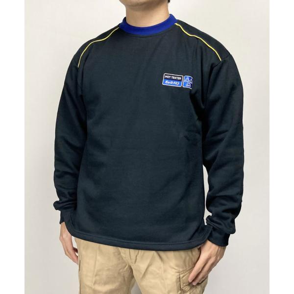 イギリス、ネービー、ＫＷＩＫ　ＦＩＴ　スウェットシャツ(新品）ＫＷＩＫ　ＦＩＴはイギリス自動車整備会社しっかりした生地感色はネービーコットン／ポリ素材---------------------------------------男性モデル（...