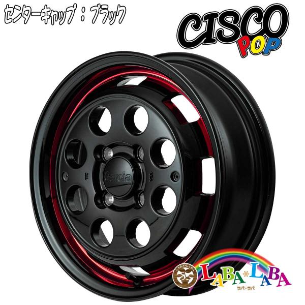 【商品説明】MID GARCIA CISCO POP【ホイール詳細】 ■アルミホイール ■カラー：ＲＥＤ■インチ：14インチ■リム幅：4.5J■ホール数：4H■PCD：100mm■インセット：+451445 +45 100-4H※商品・サイ...