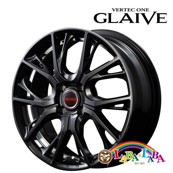 【商品説明】MID VERTEC ONE GLAIVE【ホイール詳細】 ■アルミホイール ■カラー：ダイヤモンドブラック／リムエッジ＆アンダーカットＤＣ■インチ：15インチ■リム幅：4.5J■ホール数：4H■PCD：100mm■インセット：...