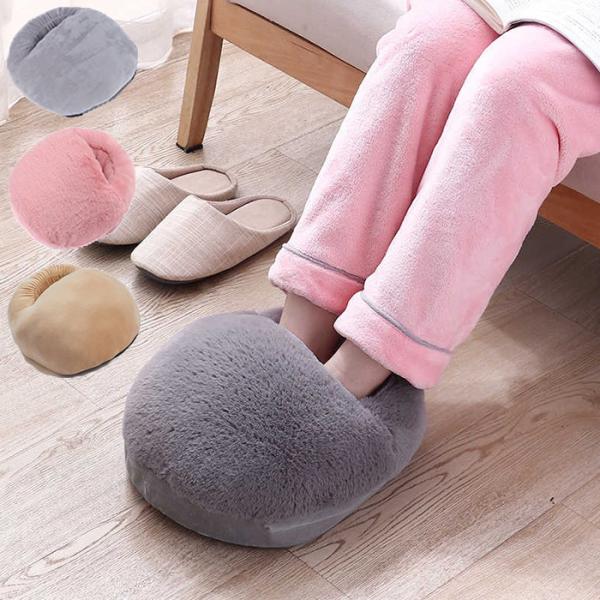 ヒーター入りであったか快適♪もっちり手触りのフットウォーマーです。USBコードをパソコンやモバイルバッテリーに繋ぐだけ！もちもちのクッションに足を入れれば、冷えた足先からじんわりと温めて、全身ぽかぽか！ヒーター部分は取り外しできるので、本体...