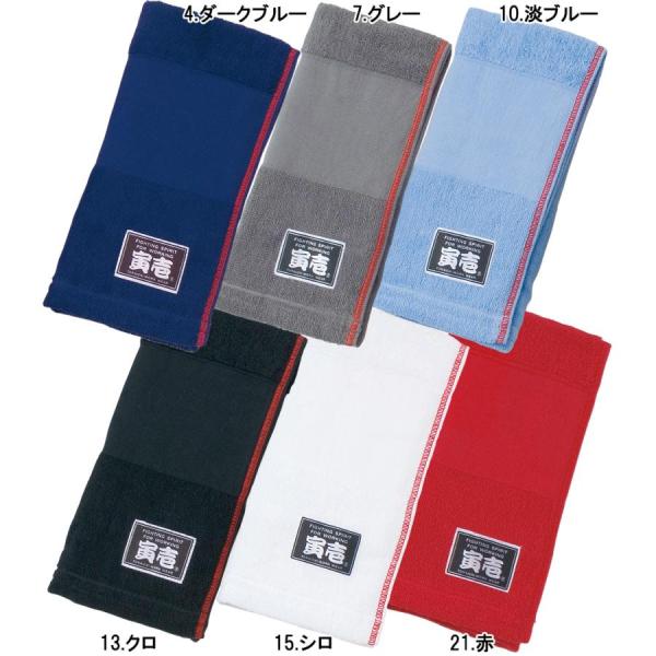 生地：綿100%サイズ：フリー(縦34cm×横100cm)作業の必需品！赤耳タオルがあれば、頭をすっぽりと覆うことができ、しかも簡単にしばることも可能。汗をしっかり吸収、コーディネート自在のプレーンタイプ。さりげない「寅壱」ネームいり。※商...
