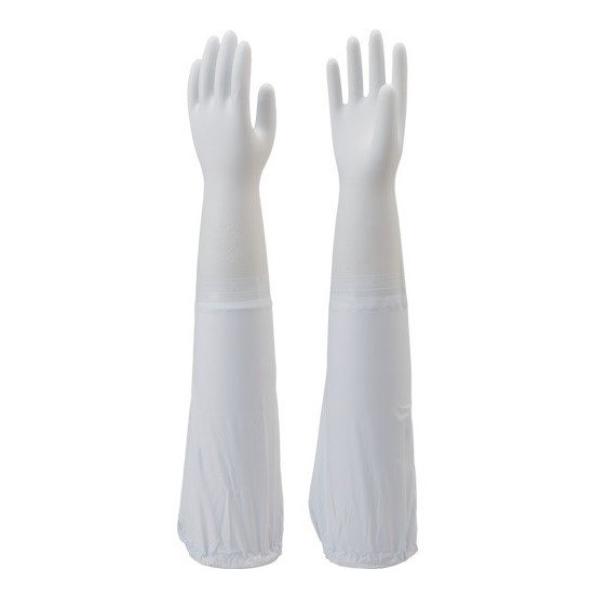 【5双単位での販売です】● 肩口までのロングタイプで腕全体を保護します。● 裾部分はズリ落ちを防止するゴムバンド付きです。● 手袋部分は薄手でフィット感に優れ、指先感覚が活かせます。● 独自のパターンにより、高いスベリ止め効果を発揮します。...