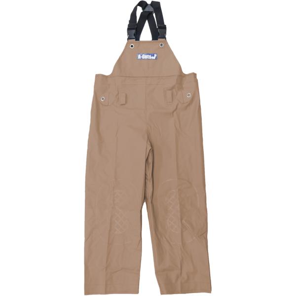 厚み0.35ｍｍPVCシートとトリコットを貼り合わせた、肌触りの良いソフトな履き心地のサロペット。しっかりした厚みの生地で寒さや水等から守り、土木・現場・水産・畜産等の様々な作業を快適にサポートします。ベルト通しが付いているのでお持ちのゴム...