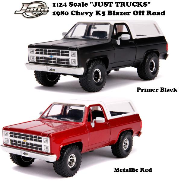 アメリカ直輸入！JADATOYS 1/24 Scale "JUST TRUCKS"が登場しました。JADA TOYSの1：24サイズモデルカー“JUST TRUCKS ”シリーズ【1980 CHEVY K5 BLAZER OFF ROAD】...