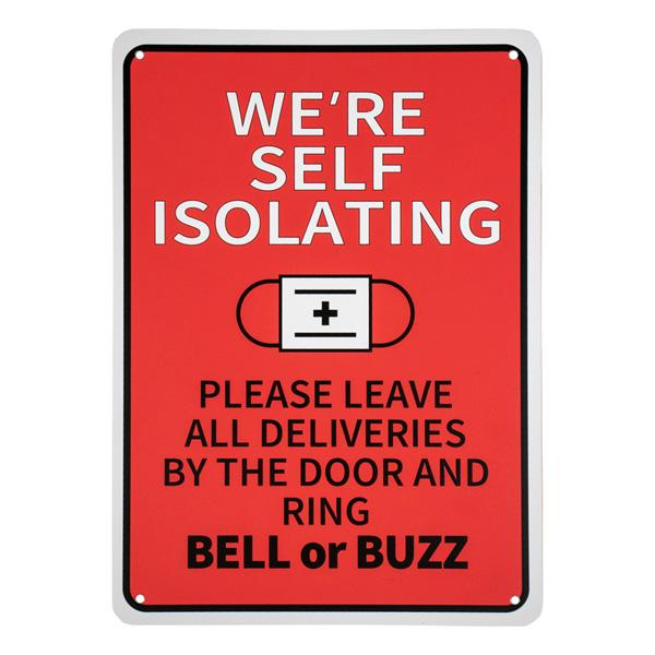 【商品詳細】アメリカンデザインのおしゃれな看板・メッセージサインボードに実用性抜群のPLASTICSIGNBOARDに感染予防シリーズ入荷です。"WE'RE SELF ISOLATING" "PLEASE LEAVE ALL DELIVER...