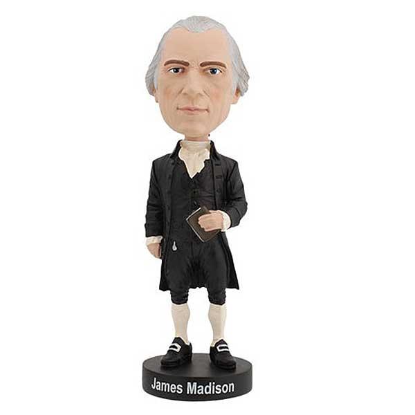 ロイヤルボブルズ (Royal Bobbles)のジェームズ・マディソン (James Madison) 第4代アメリカ大統領 ボブルヘッドジェームズ・マディソン(1751年〜1836年)は、第4代アメリカ大統領でジョン・ジェイ、アレクサン...