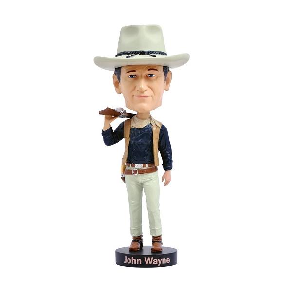 Royal Bobbles製 "ジョン・ウェイン ボビングヘッド" です。高さ：約24cm