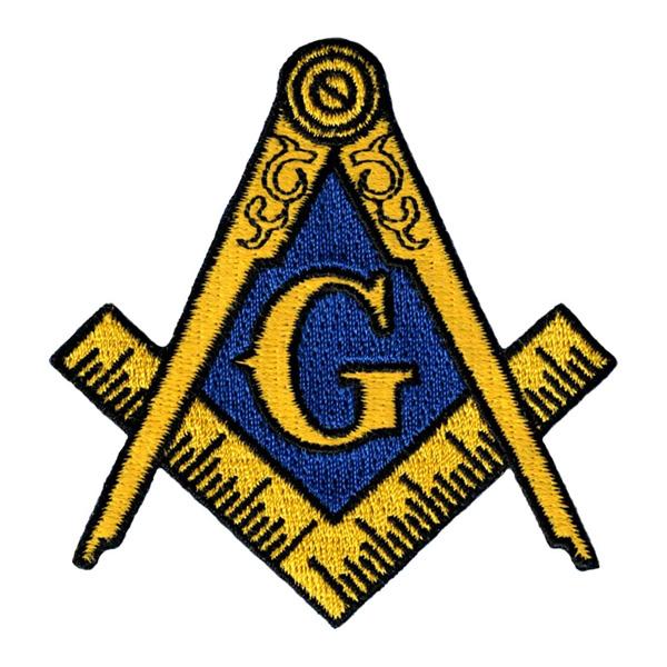 フリーメイソン Gマーク アイロンパッチ 縦8cm×横7.5cmアイロンがあれば誰でも簡単にアレンジが楽しめるアイロンパッチ（ワッペン）！ ジャケットや帽子、カバンなどのワンポイントに最適。 コスプレやサバゲーなど自分好みにご活用下さい！【...