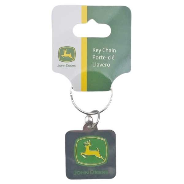 世界最大の農業機械メーカー「ディア・アンド・カンパニー」のジョンディア キーホルダーです。普段使いはモチロン、プレゼントでも喜んで頂ける商品です！【商品仕様】・サイズ(約)：エンブレム部 縦3.8cm×横3.8cm