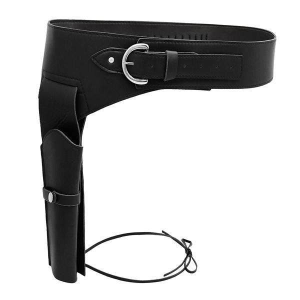 コスプレ ガンベルト＆ホルスター ブラックコスプレや芝居にぴったりなガンベルト＆ホルスターが登場！西部劇のガンマン、冒険家、ファンタジーのキャラクターなど、様々なコスチュームに完璧にマッチします。ベルトには弾帯風の装飾が施されており、小道具...