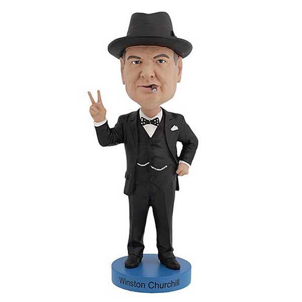 ロイヤルボブルズ (Royal Bobbles)のウィンストン・チャーチル(Winston Churchill V2) ボブルヘッドノーベル文学賞を受賞した唯一の英国総理大臣で米国の名誉市民となる"ウィンストン・チャーチル" のRoyal ...