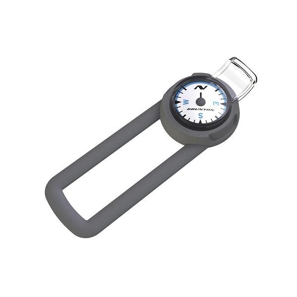 光学・精密機器を多く取り扱うメーカーのブラントンお手持ちの腕時計のベルトに付けるだけで、コンパスの機能をプラスすることができます。取り付けゴムにより巻きつけるだけでフィットさせることができます。サイズ：(約)7.5×2.5cm