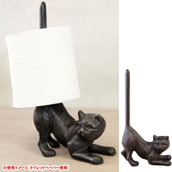 【商品詳細】コベント アイアン キッチンペーパーホルダー キャットテイル置き型のキッチンペーパーホルダーといえば、台座に長い棒の付いた素っ気ないものをイメージしますが、こちらの商品は「そうきたか！」なペーパーホルダー。なんとネコをモチーフに...