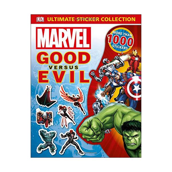 ステッカー満載の書籍、アルティメット ステッカー コレクションシリーズから、 マーベルコミックの正義・悪のキャラクター満載の"MARVEL GOOD VERSUS EVIL"が登場！1000枚以上のマーベルキャラクターのステッカーが満載です...