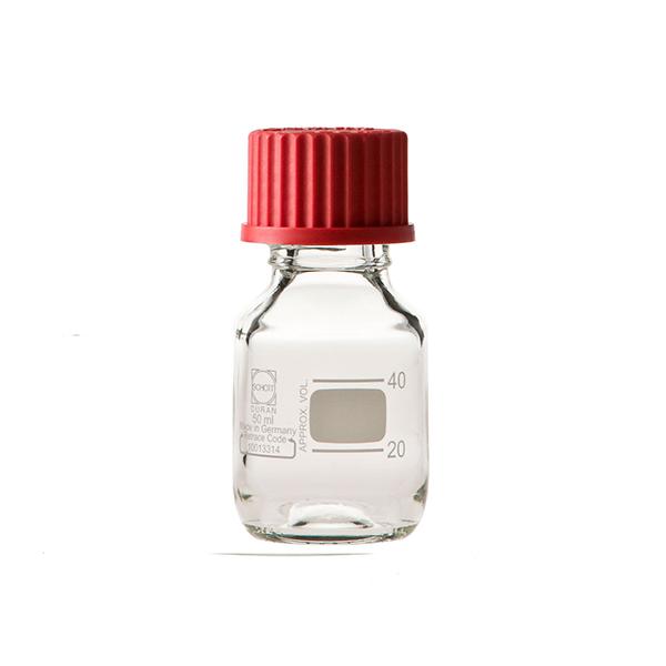 ●特徴・バイオテクノロジー関連をはじめ、高純度医薬試薬や分析用標準液などの保存容器として幅広くご使用いただける多目的びんです。・ガラス材質は、JIS R3503（1994年）「ほうけい酸ガラス-1」に相当するDURAN(R)を使用しています...