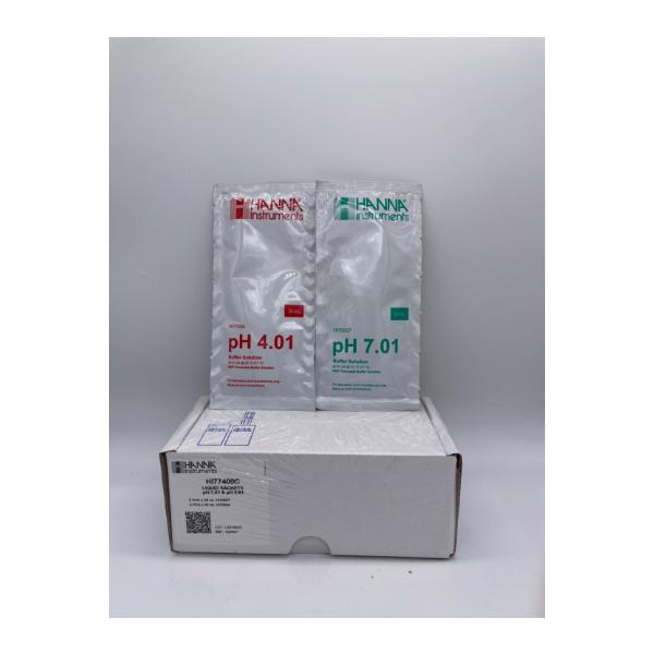 ●商品説明HI 77400Cは、ISO3696/BS3978規格に従って製造された高品質のpH4.01および7.01校正標準液のセットです。報告された値は25℃で±0.01 pHの精度で、NIST(SRM)にトレーサブルです。HI 7740...