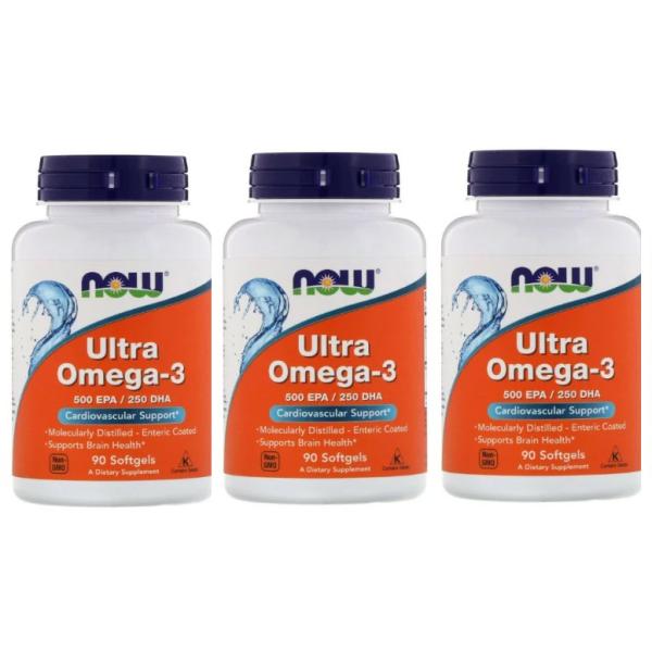 NOWfoods Ultra Omega-3 Fish Oil 90 sgels