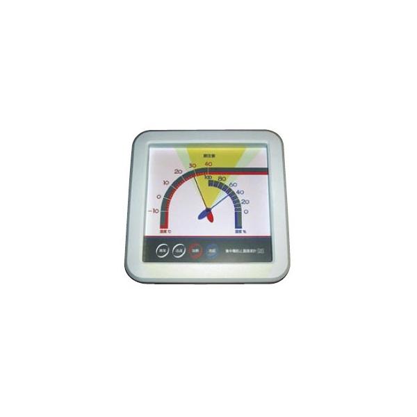 ●230×230●測定範囲:温度-10℃〜+40℃(2℃)、湿度0%〜100%(5%)●※食中毒ゾーン付