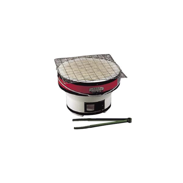 ●外寸:φ315×H215●付属品:焼アミ、火ばさみ、ステンレス火皿1枚●※焼アミは、EBM18-8角型クリンプ目焼アミ30cmが使用できます。