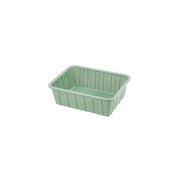 ●カラー:ライトグリーン●中●外寸:390×295×H130●※ポリプロピレン●抗菌