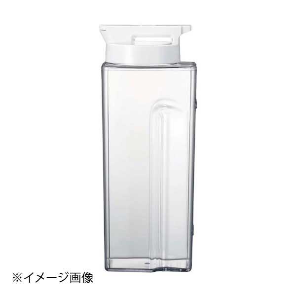 ●ワンプッシュオープン●タテでもヨコでも置けます。●安心のロック構造●フタ部（パッキンは除く）は茶シブ付着防止加工です。●外寸(mm)：124×96×H310●重量：371g●容量：2.1L●カラー：ホワイト●材質：本体：AS樹脂、栓・止め...