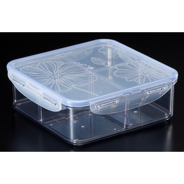 メーカー品番LBF858C幅×奥行×高さ（mm）203×203×71容量（l）1.80（仕切寸法）幅×奥行（mm）90×90