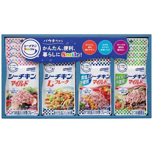 ※こちらの商品は ご注文後のキャンセル・返品・交換をお受けできない商品となっております。内容をご確認のうえ、ご注文ください。●便利で使いやすいシーチキンSmileの詰合せギフトです。