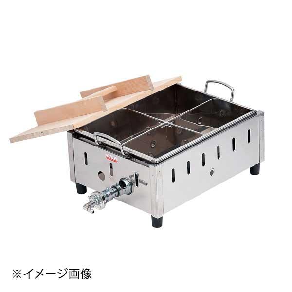 ●鍋寸法(mm):幅350×奥行265×深さ93●バーナー数：2本●ガス消費量(1時間あたり)：LPガス(kg)0.11●ガス接続口：LPガス、13Aφ9.5mm●間口×奥行×高さ(mm):400×305×210※必ずガス種をご確認ください...