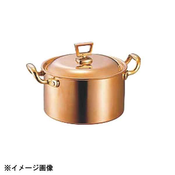 銅は熱伝導率が高く、熱がまんべんなく伝わるので鍋の底にあたる部分と表面に近い部分との間に対流がおき、他の鍋に比べて少ない火力でも調理でき、しかも焦げにくくなるのです●サイズ　深さ：118mm●材質：銅●生産地：燕三条