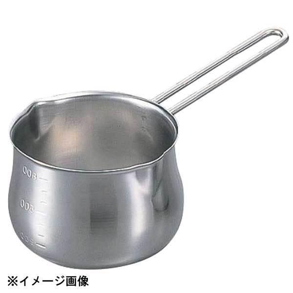 目盛が付きで手軽なミルクパン。●サイズ　内径×深さ/満水容量：φ120×83mm/0.9L●材質：18-8ステンレス●生産地：燕三条