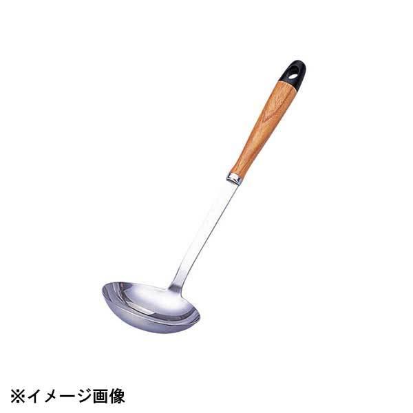 丈夫でお手入れが簡単なステンレス製。握りやすい木製ハンドル。●サイズ　直径×全長：φ85×305mm●材質：金属部:ステンレススチール 柄部:天然木（欅） フック部:ABS樹脂●生産地：燕三条