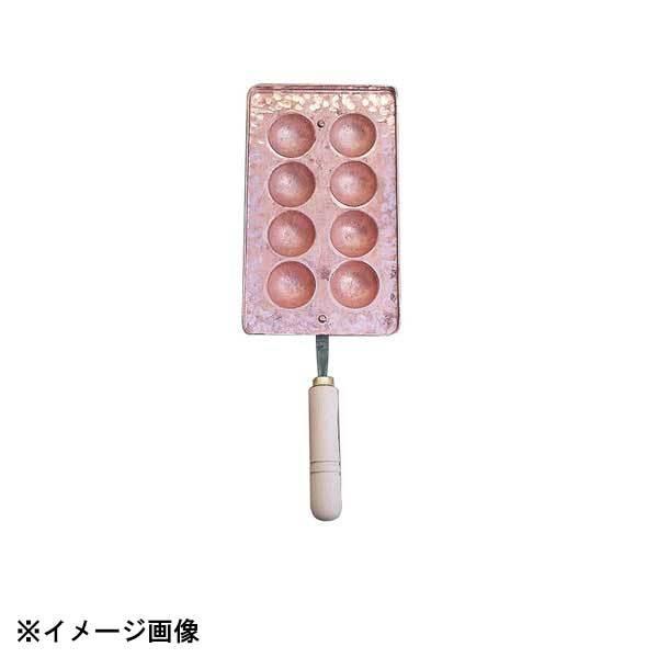 明石焼き鉄板●サイズ　縦×横×全長　穴径×深さ：150×255×355mmφ50×20mm●材質：銅●生産地：日本