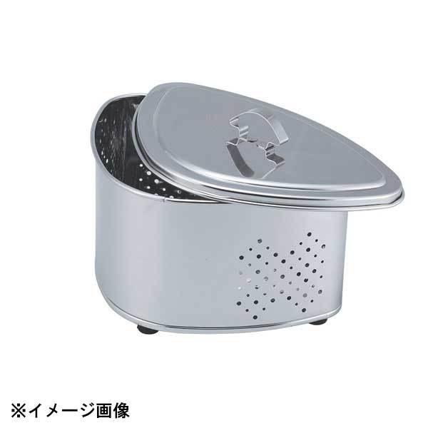 蓋付ですので使用後は中のゴミが見えません。蓋にフックが付いており、使用中は本体に掛けられます。●サイズ　A×B×C：200×160×H114mm●材質：抗菌ステンレス●生産地：燕三条