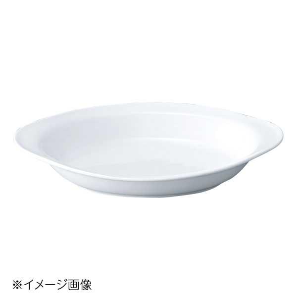 プレーンなリム形状の強化磁器●サイズ：20.2×12.6×H3.2cm  ●素材：強化磁器 ●品番：T184-033-05