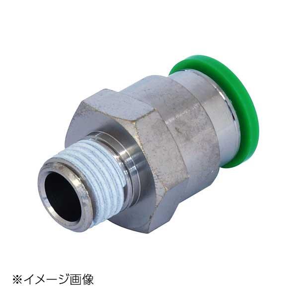 【特徴】●チューブ接続がワンタッチ着脱で簡単に配管を行えます。●ロック爪がチューブ外部を均等に把持します。【用途】●管用めねじとチューブの接続として