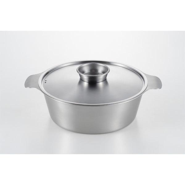 寄せ鍋に、しゃぶしゃぶに、冬の鍋料理に欠かせないお鍋を割れないステンレス製で！ガス火はもちろん、ＩＨにも効率良く使えます！●品番：SJ3186●本体サイズ（mm）：幅234×奥行288×高さ107●本体重量（g）：805●満水容量（ml）：...