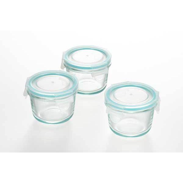 下ごしらえから調理・料理のストックまで便利に使えるガラス製の保存容器。 フタは３点でガッチリロックできるので、液漏れしません。 本体は耐熱ガラス製で、オーブン・電子レンジにも使えます。（本体容器のみ） ガラスなので、ニオイも色移りもしにくく...