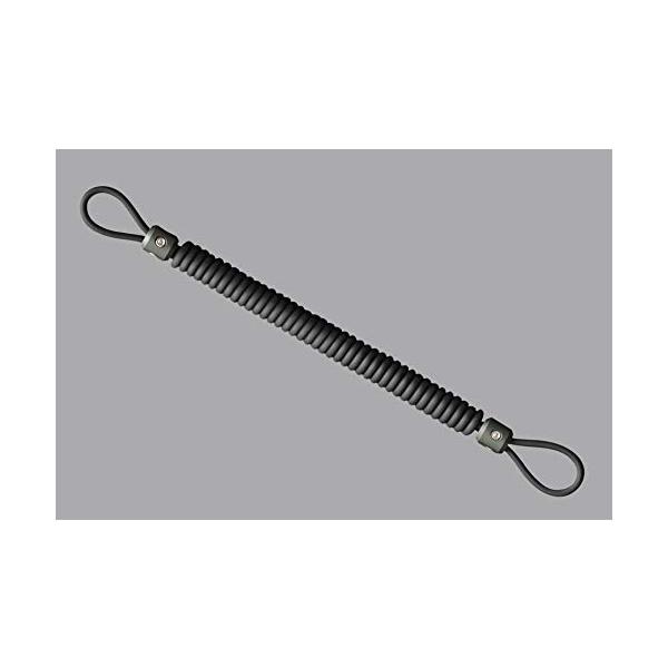 【商品概要】サイズ:φ3.2×16cm 最大120cm素材:コイル材/ポリウレタンエラストマー 芯材/ケブラー29付属品:六角レンチ【商品説明】説明高強力・高弾性率繊維素材「ケブラー」を芯材に採用し、バル群の復元力。大事なタックルの落下防止...