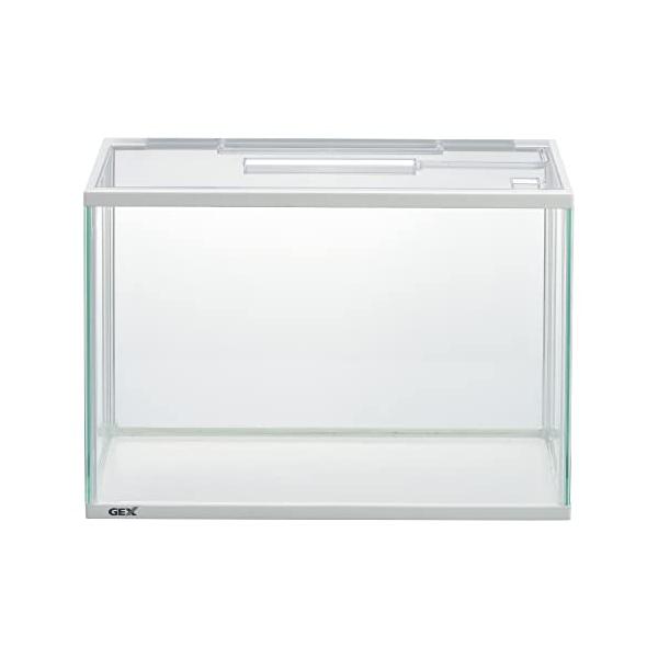 【商品概要】レイアウトも楽しめるガラス製の白枠スリムLサイズ水槽。お部屋のインテリアにマッチするホワイト枠。クリアLEDフラッティ（別売）がぴったり載せられるフタ付き。観賞魚・爬虫類・小動物の飼育に。【製品仕様】水槽サイズ:約幅39.8×奥...