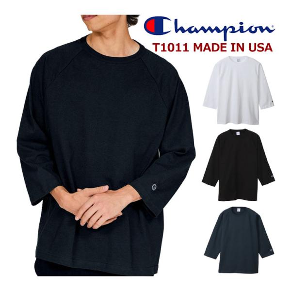 《チャンピオン/Champion/トップス/Tシャツ：ラグラン 3/4スリーブ【7分袖】》大人気アメカジブランド 「チャンピオン/Champion」！新作厚手ロングスリーブTシャツC5-B401が登場！T1011(ティーテンイレブン) ラグ...
